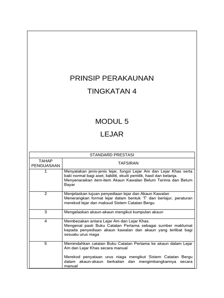 Modul 5 Lejar | PDF
