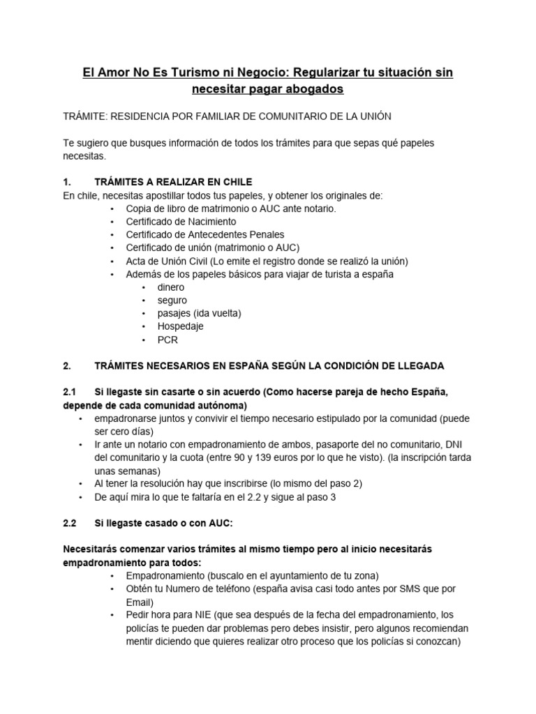 CHL-ESP El Amor No Es Turismo Ni Negocio 3.0 | PDF | Documento de ...