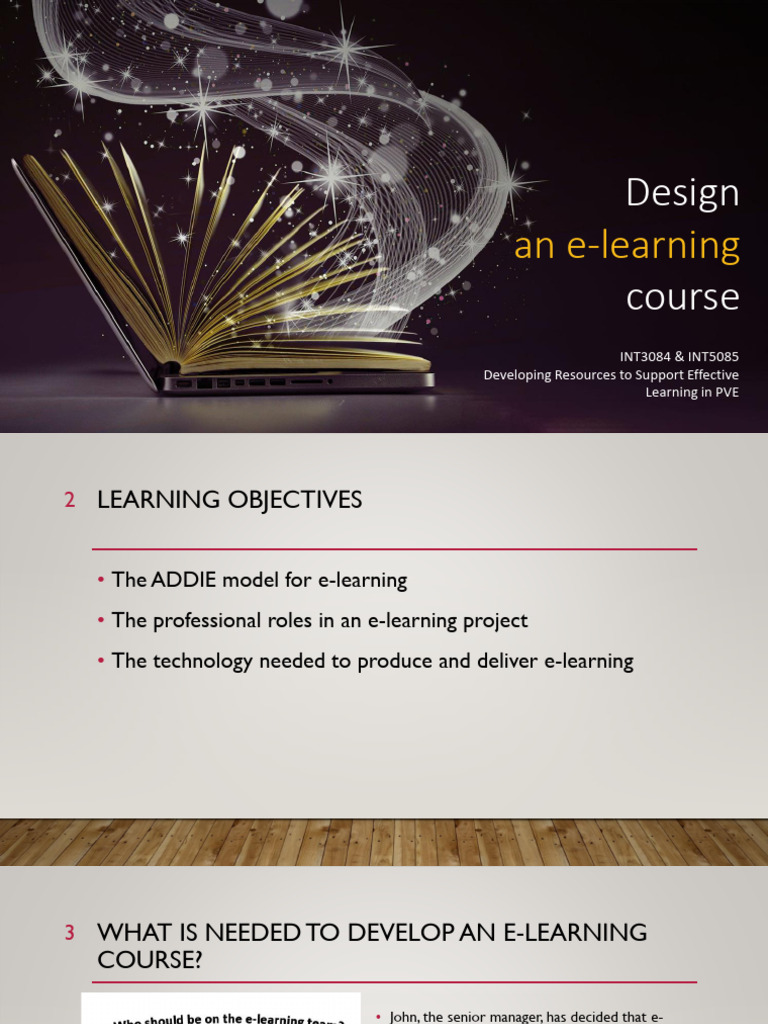 L02-Design Elearning Course | PDF | Educational Technology ...