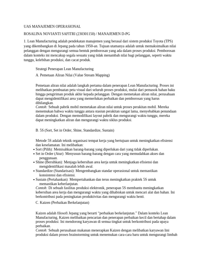 UAS MO ROSALINA 230301150 | PDF