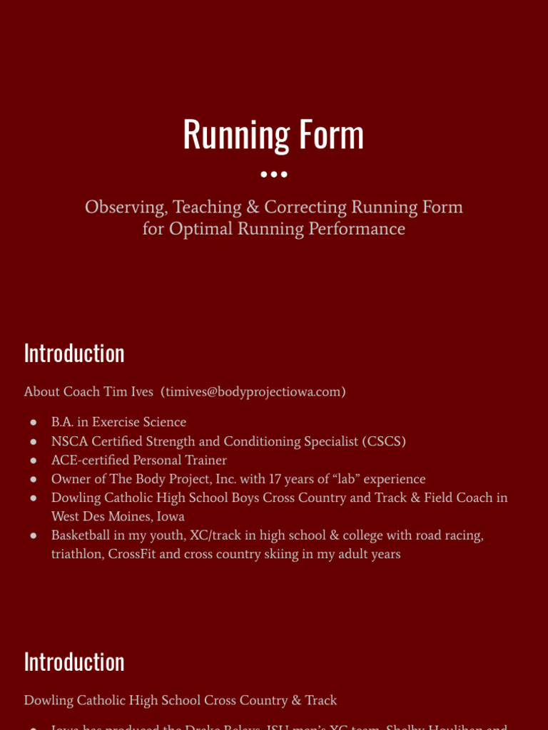 Ives-Running_Form | PDF | Running | Acceleration