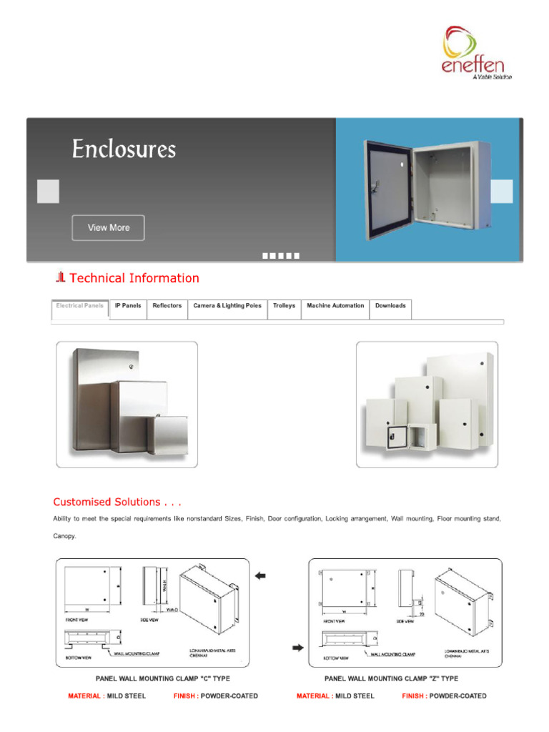 DDC Panel Enclosure | PDF