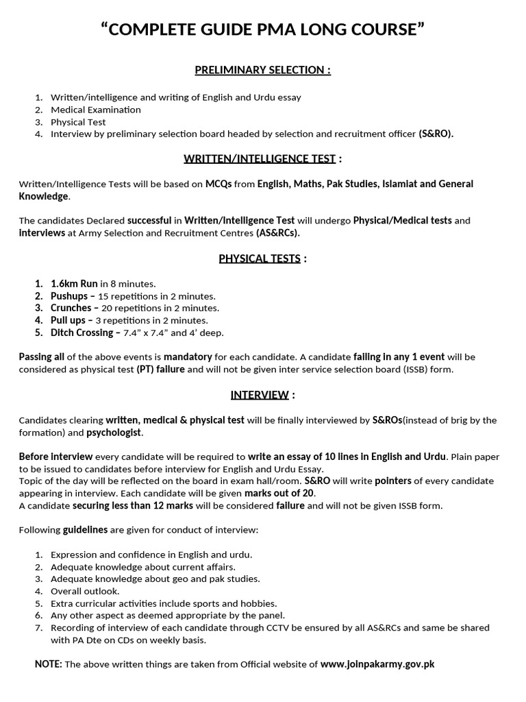 PMA Long Course Preparation Guide | PDF