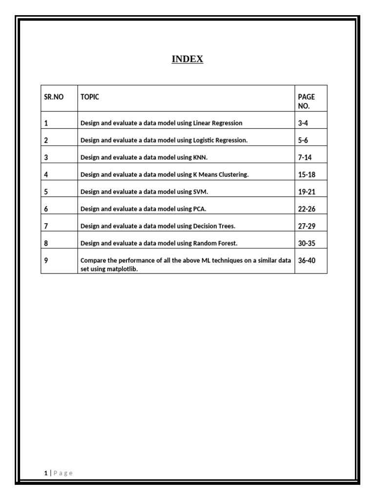 Machine Learning and Data Analytics Using Python Lab | PDF | Principal Component Analysis ...
