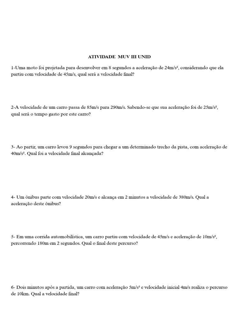 ATIVIDADE MUV III UNID.doc_20250104_111044_0000 | PDF