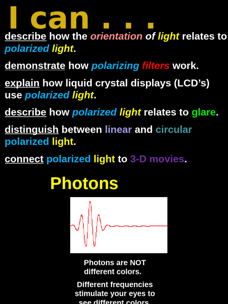 01 Polarization Pdf Polarization Waves Light
