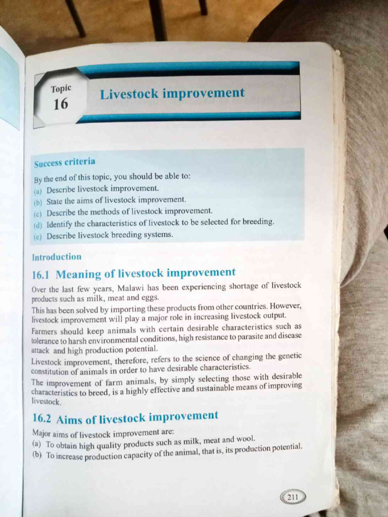 Topic 16 - Livestock Improvement | PDF