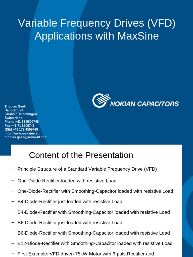 Variable Frequency Drives | PDF | Rectifier | Electronics