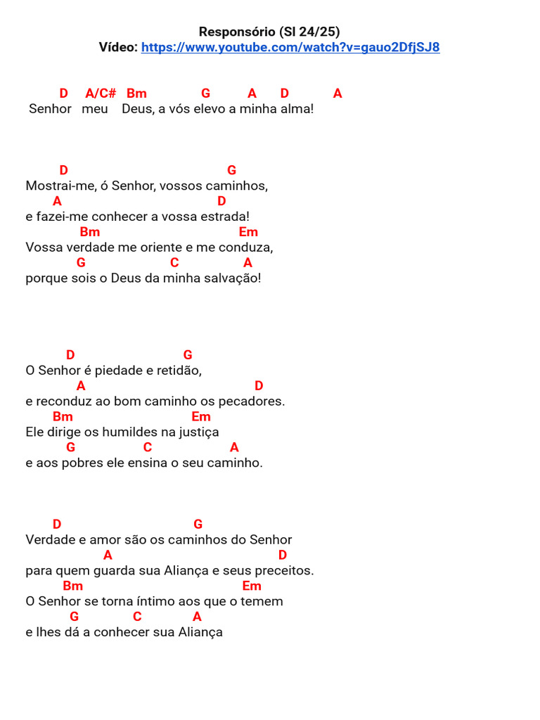 Responsório (Sl 24_25) | PDF