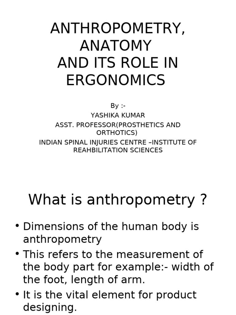 Ergonomics_&_Anthropometrics dtu | PDF | Bone | Anthropometry