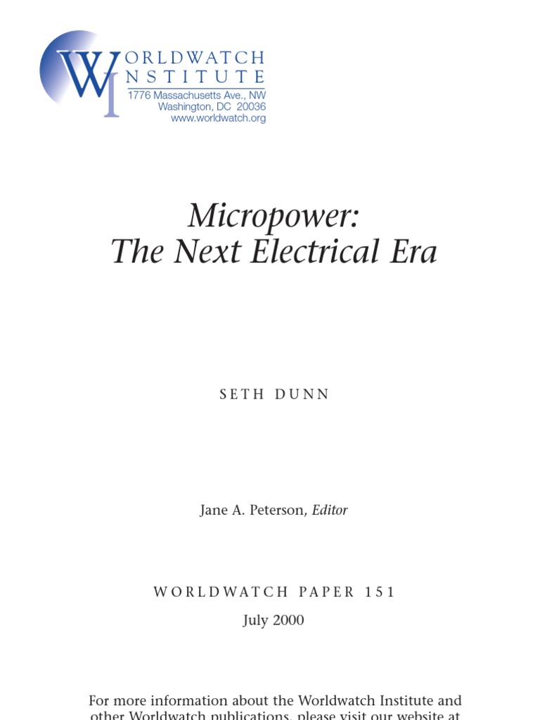 Micro Power | PDF | Electricity Generation | Gas Turbine