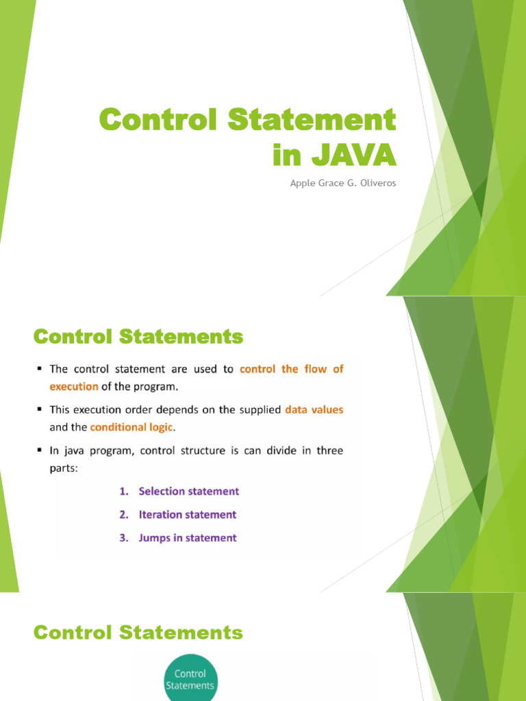 Control-Statement-in-JAVA | PDF | Mathematical Logic | Computing Control-Statement-in-JAVA | PDF | Mathematical Logic | Computing