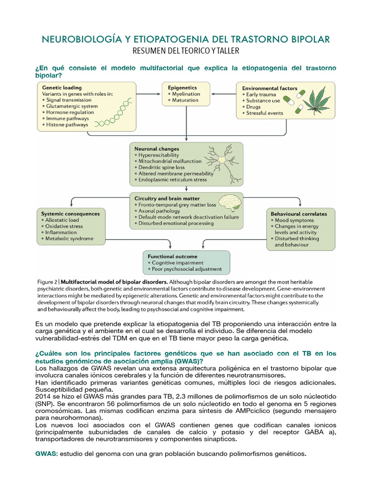 Neurobiologia y Etiopatogenia Del TB | PDF | Estudio de asociación de genoma amplio | Manía