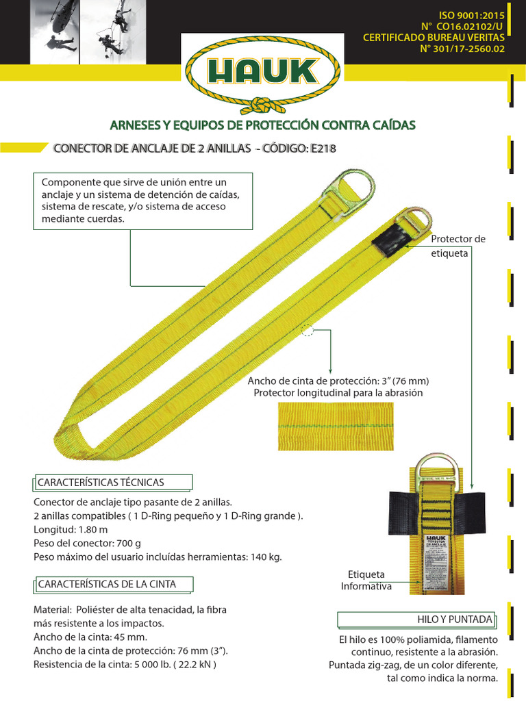 Conector de Anclaje 2 Anillas E218 | PDF | Materiales