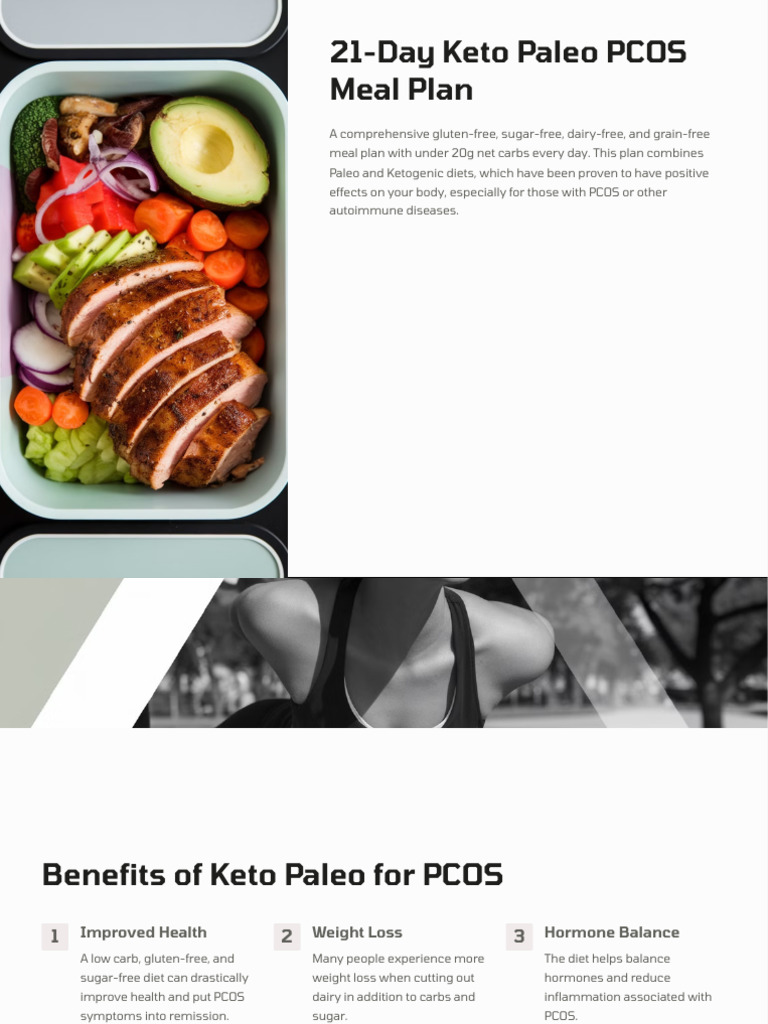 21 Day Keto Paleo PCOS Meal Plan | PDF | Dieting | Ketogenic Diet