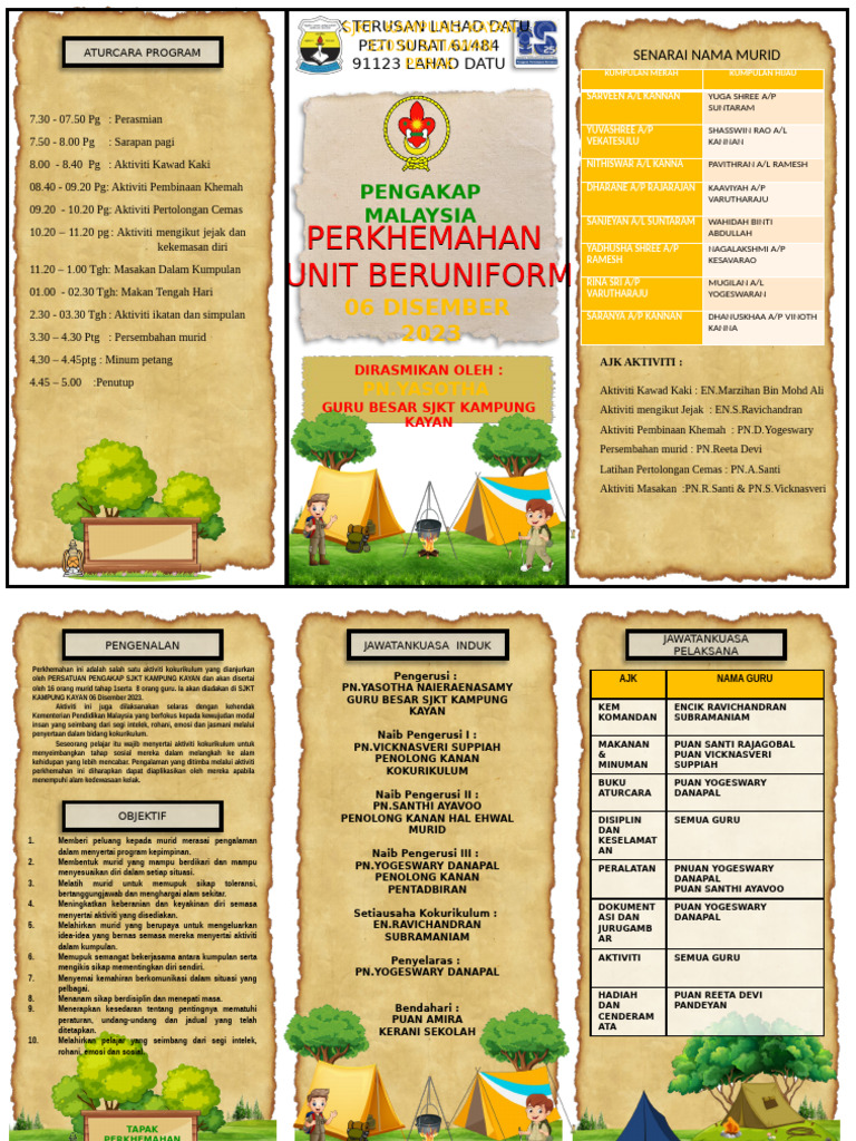 Buku Program Perkhemahan | PDF