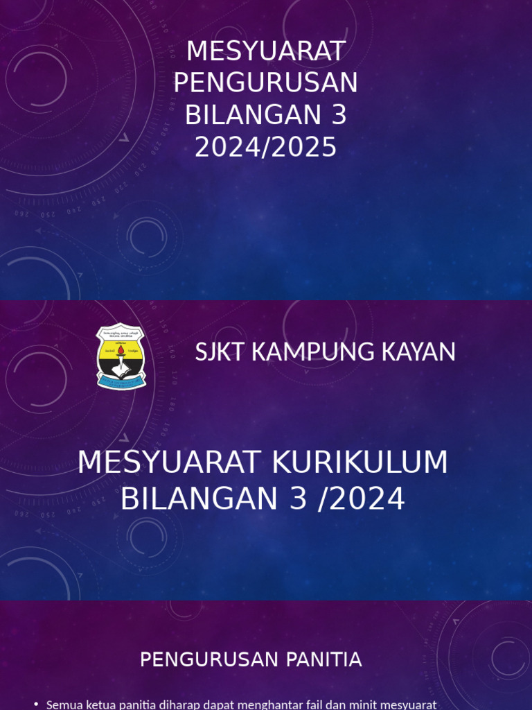 Mesyuarat Kurikulum Bilangan 2 | PDF