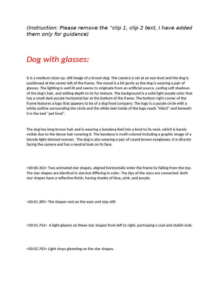 Instructions Video Captioning | PDF