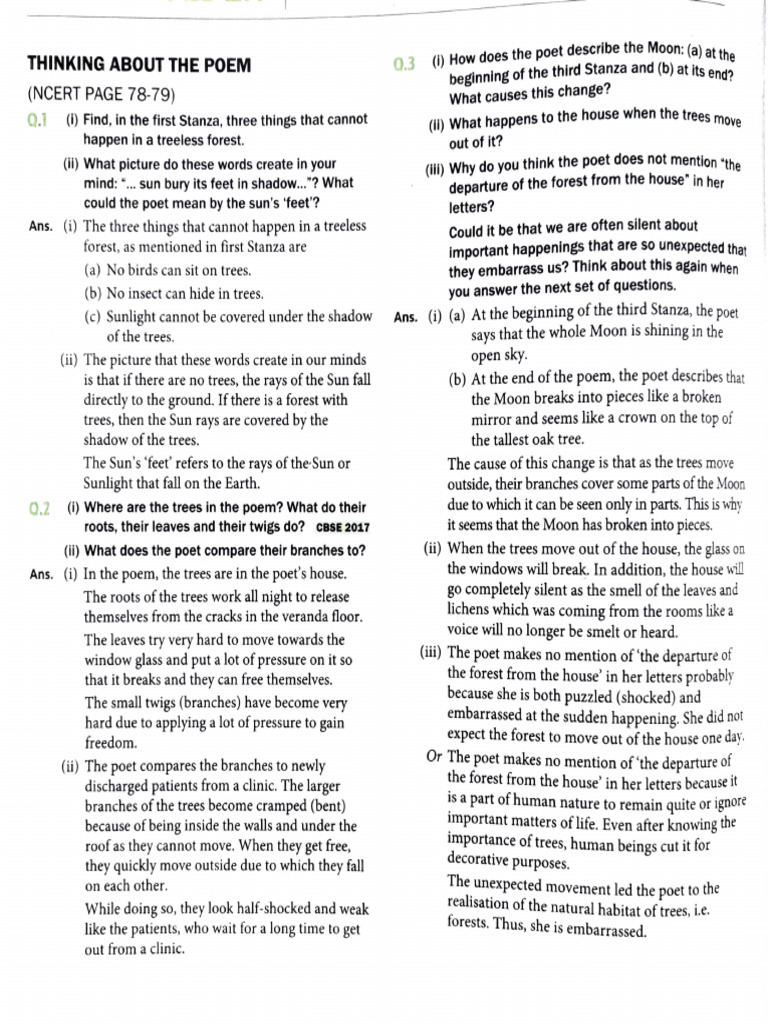 Analyzing "The Trees" Poem Insights | PDF | Trees | Poetry