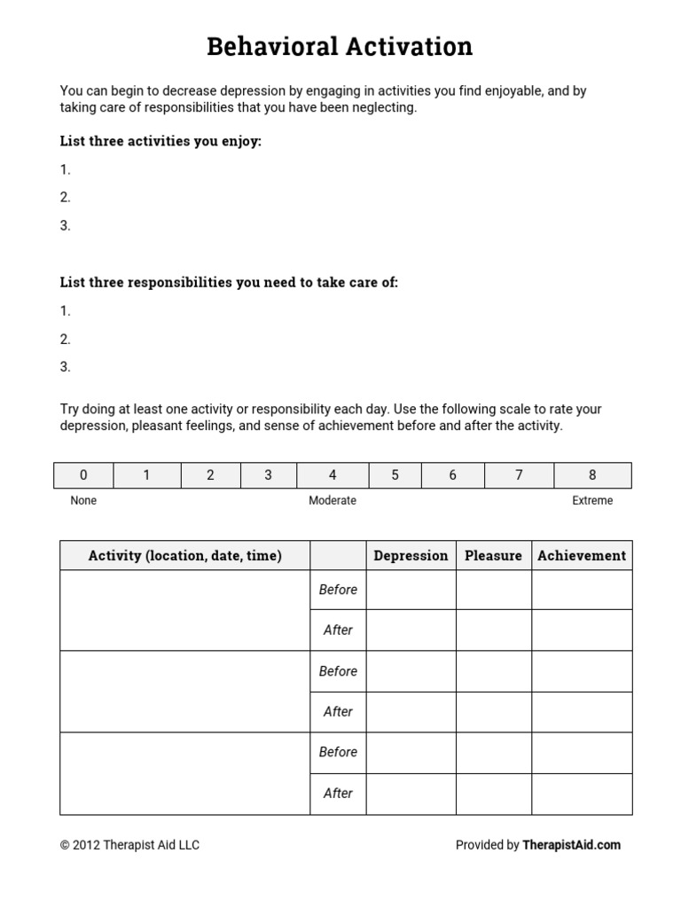 Behavioral Activation | PDF