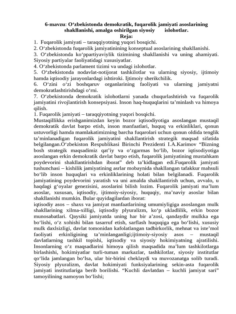 6-mavzu (2) (2) | PDF