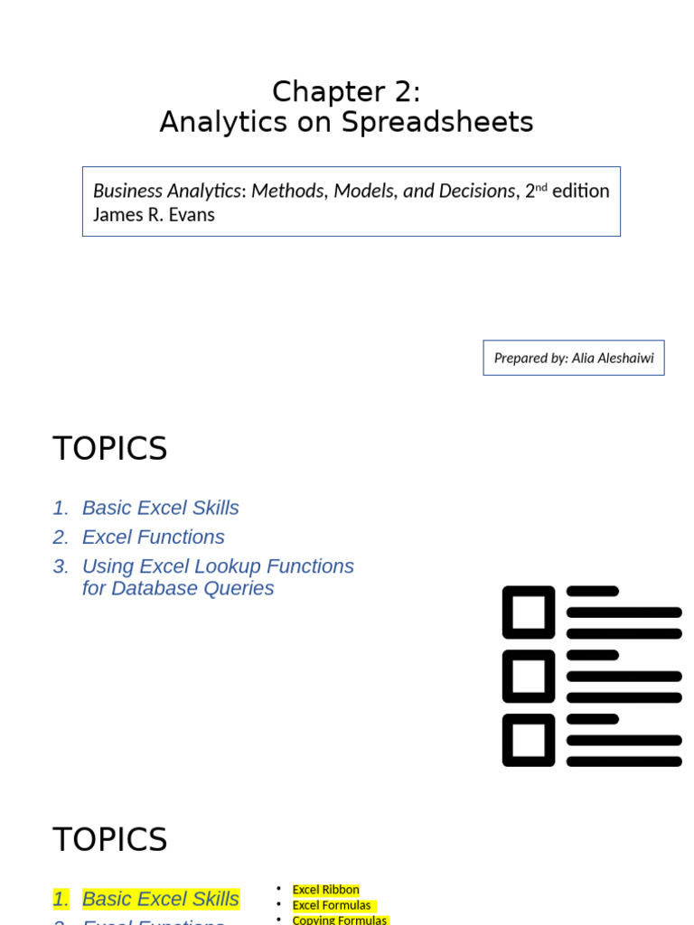 CH 2 | PDF | Microsoft Excel | Database Index