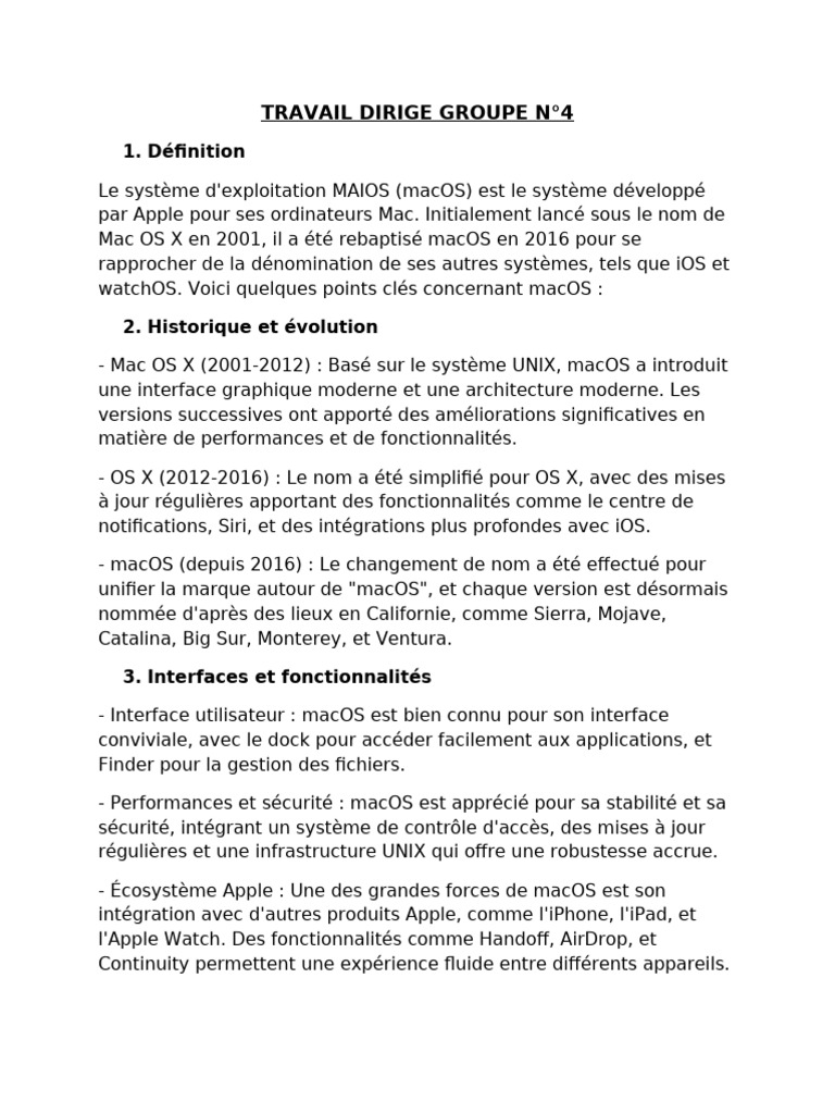 Introduction à macOS pour utilisateurs Mac | PDF | MacOS | Apple Inc.