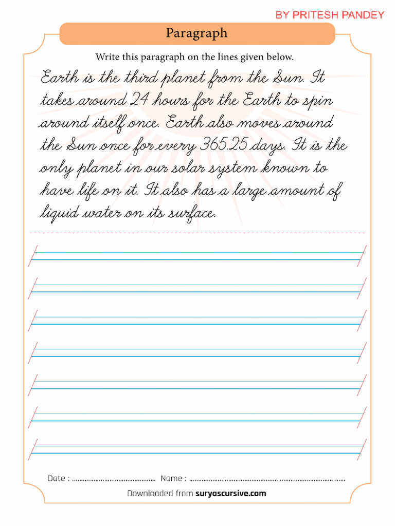 2L Cursive Para Earth Watermark | PDF