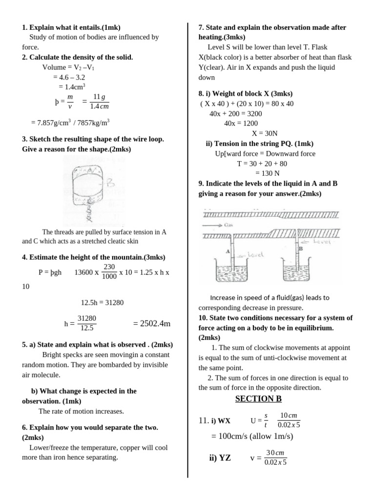 physc pp1 | PDF | Collision | Force