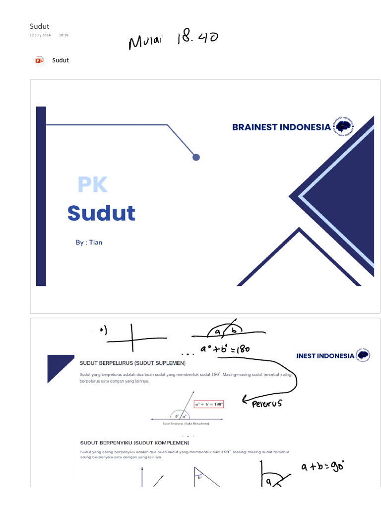 Sudut | PDF