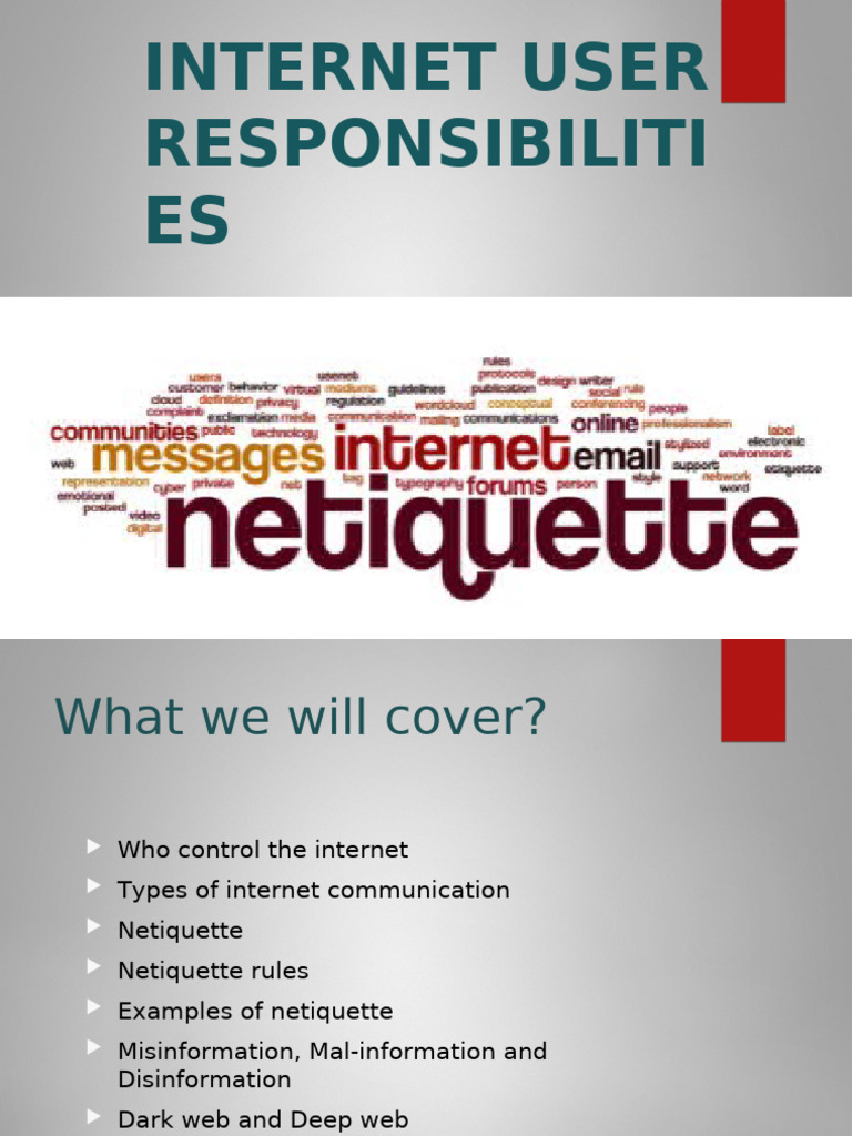 Week 6 - 12 - Internet User Responsiblities | PDF | Instant Messaging | Cellular Network