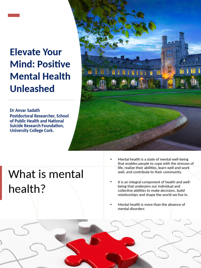 Positive Mental Health - PPT | PDF | Stress (Biology) | Mental Health