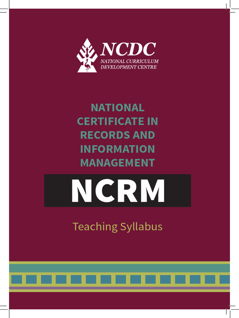 National Certificate Records and Information Management | PDF ...