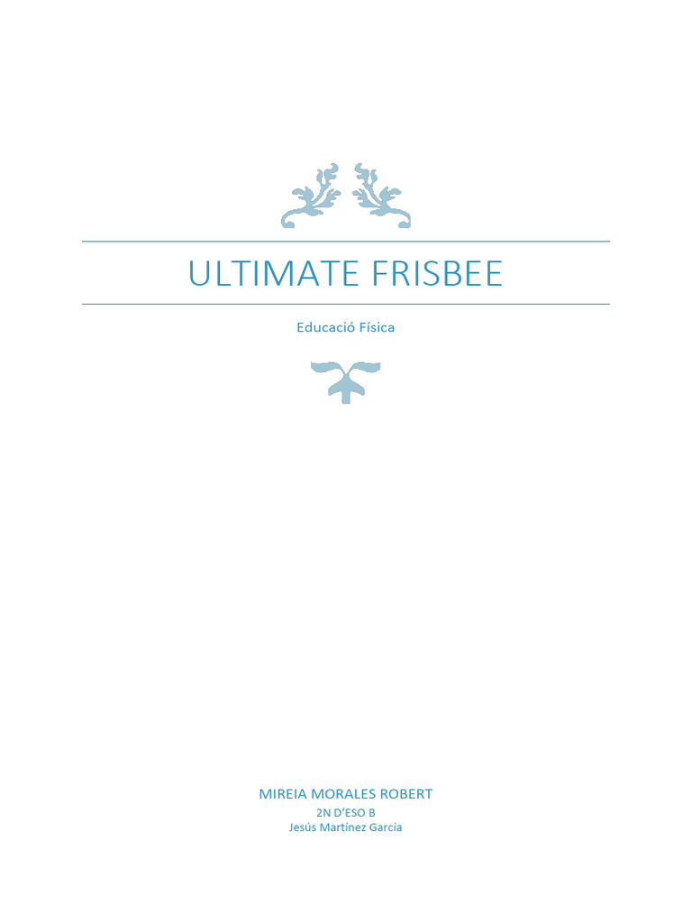 Ultimate Frisbee | PDF