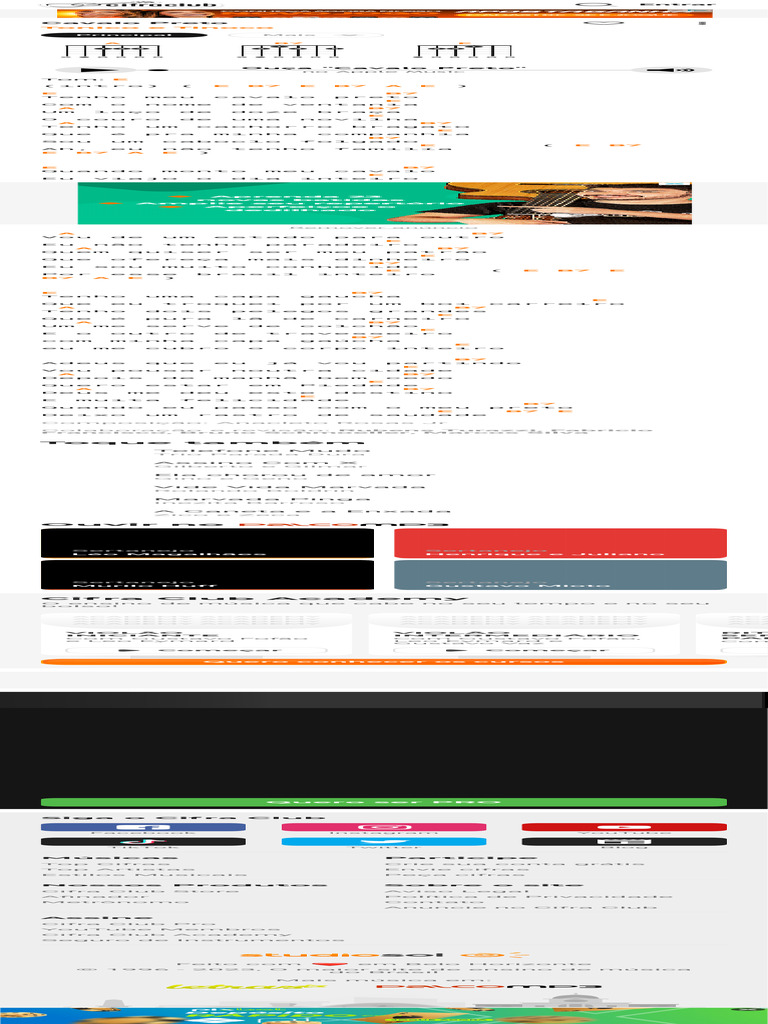 Cavalo Preto - Tonico e Tinoco - Cifra Club | PDF