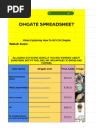 Dhgate Spreadsheet - Twoway | PDF | Fashion | Shoe
