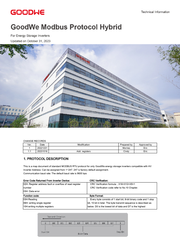 BESS.Modbus.protocol.Map.V1.1.20231030 | PDF | Bit | Computer Engineering