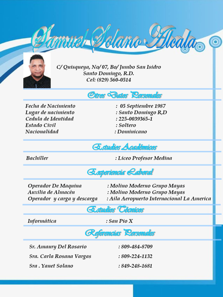 Currículum Vitae de Candidato Técnico | PDF