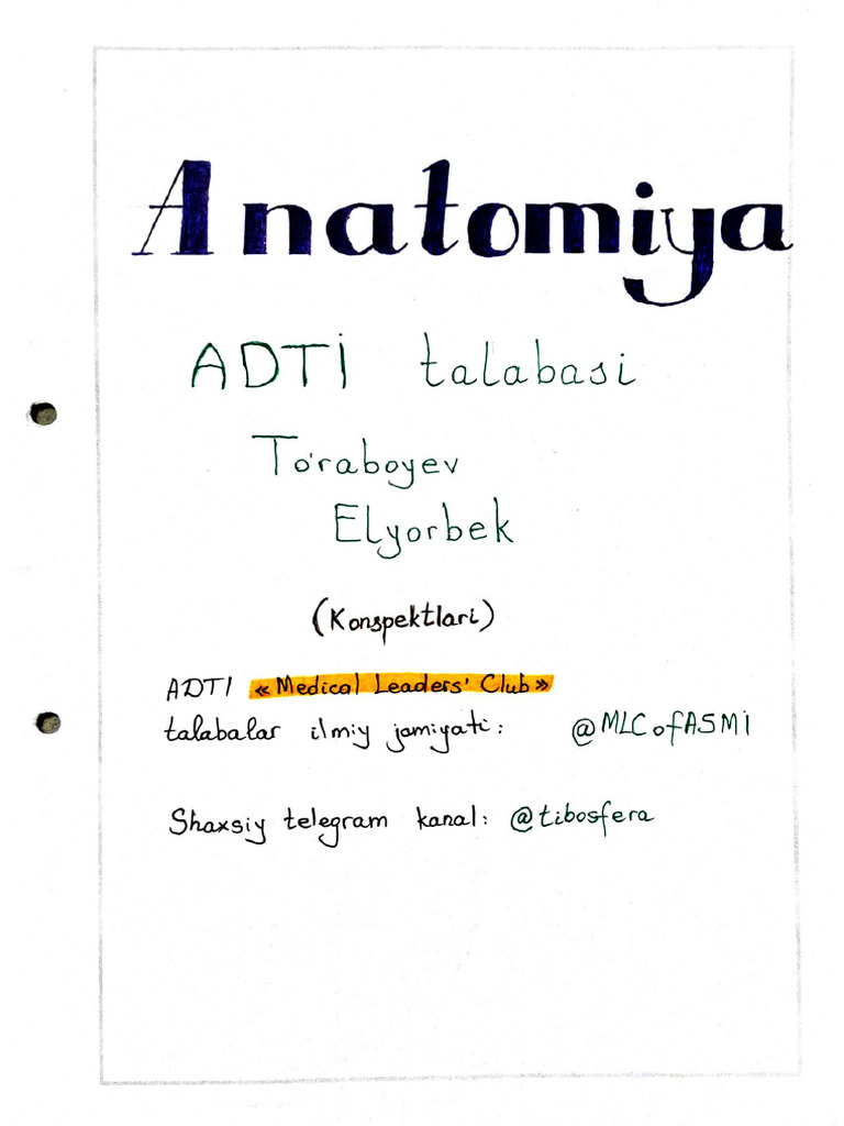 Anat. Oyoq Suyaklari | PDF