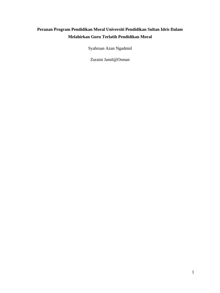 CONTOH ARTICLE - CONCEPT PAPER_ 1 | PDF