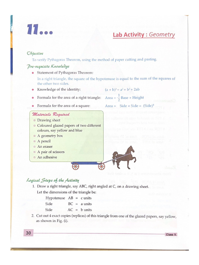Lab Activity 4 Pythagoras Theorem | PDF
