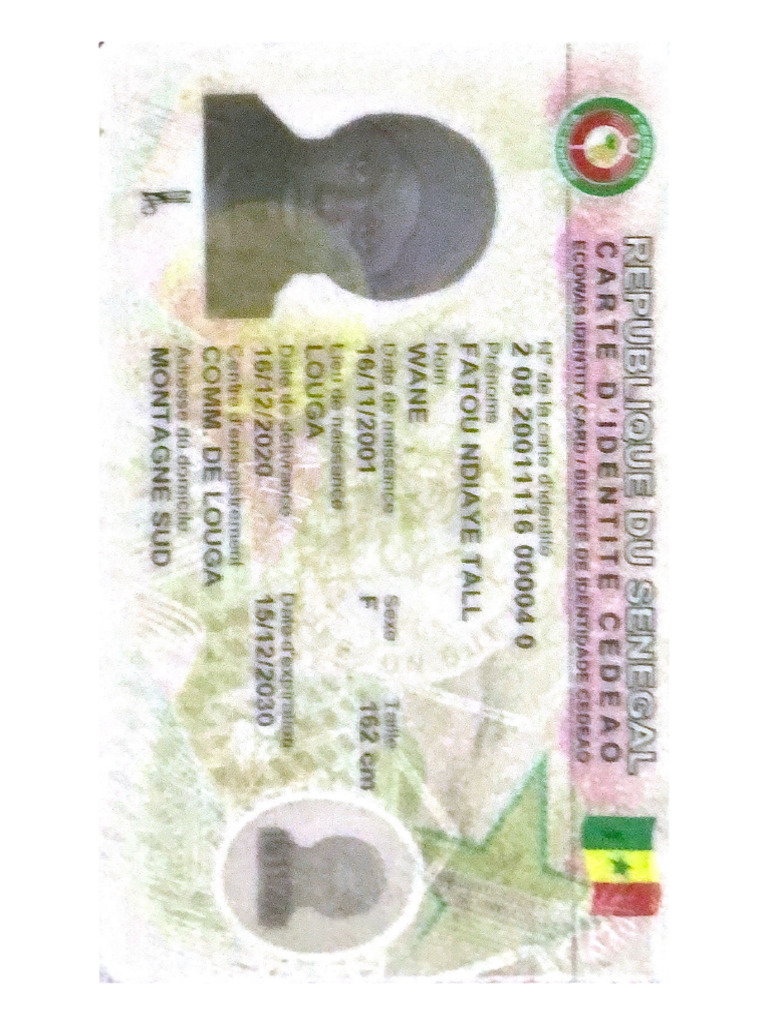 Carte D'identite Cedeao | PDF