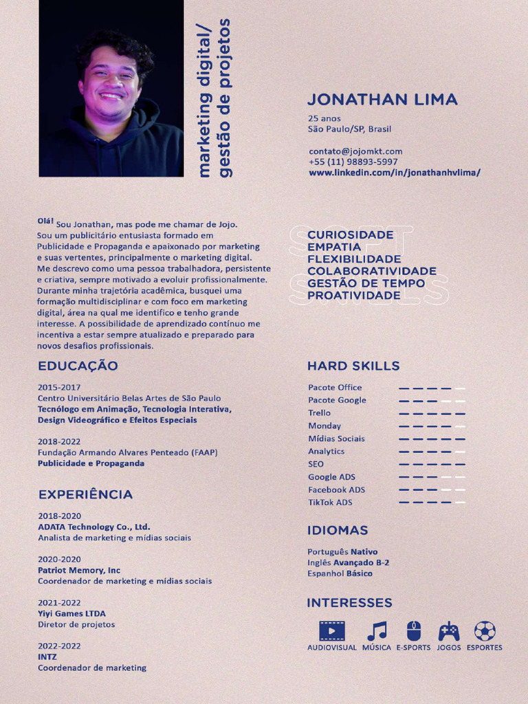 Currículo Jonathan Lima | PDF