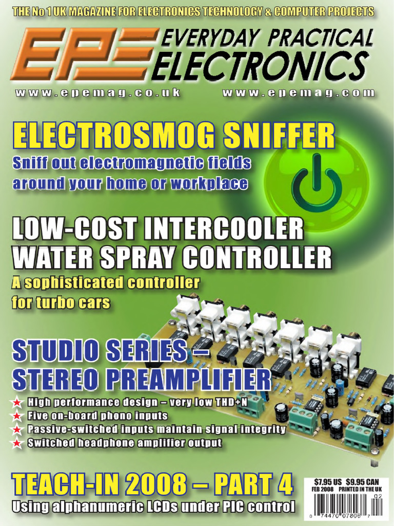 Everyday Practical Electronics 2008 02 | PDF | Engines | Usb