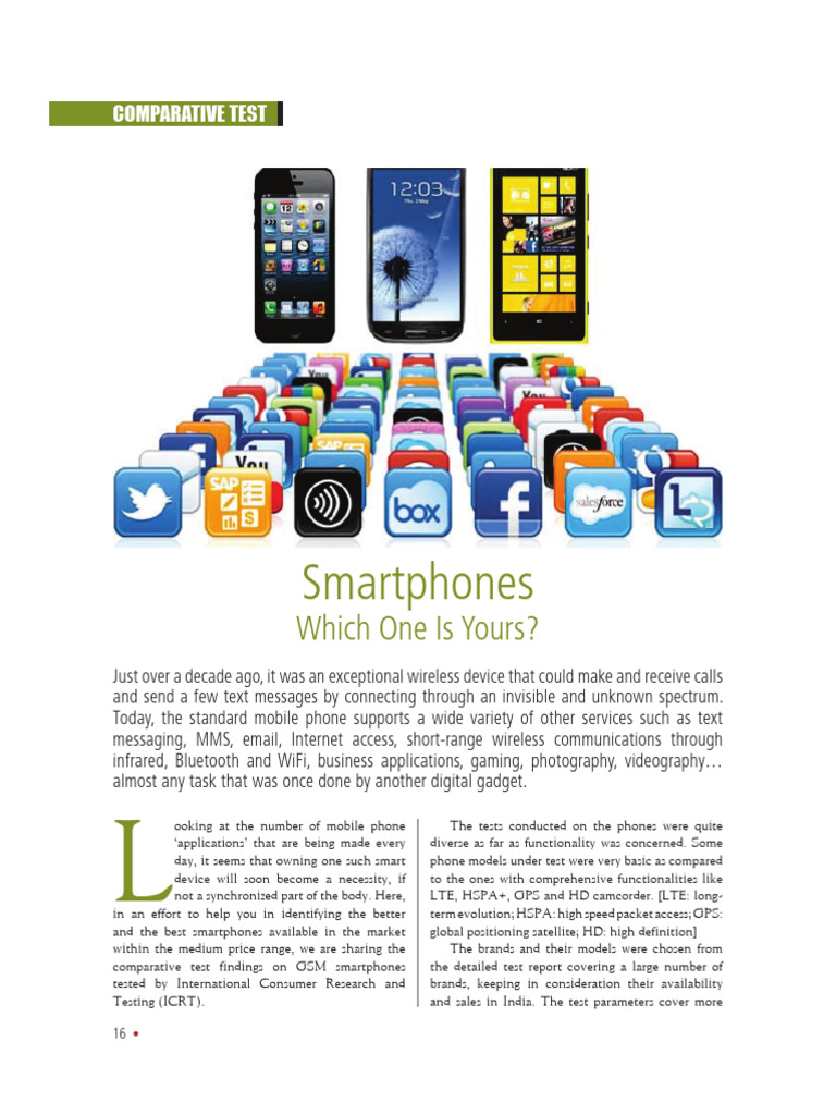 Smartphones | PDF | Smartphone | Android (Operating System)