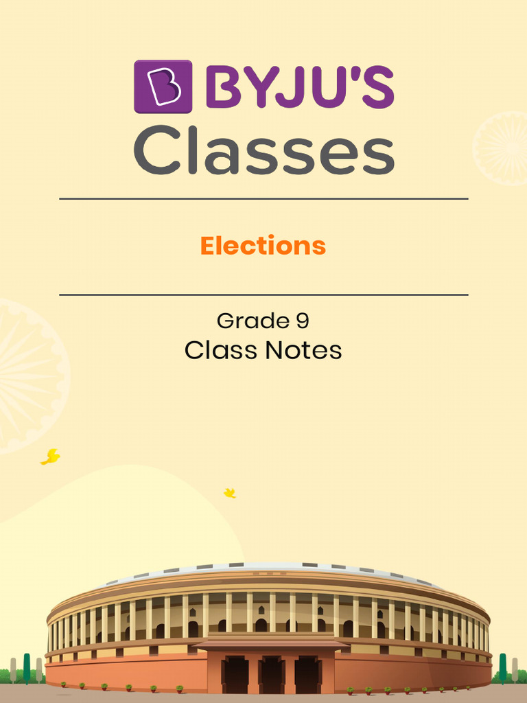 Class 9 Elections and Election Commission | PDF | Elections | Political ...