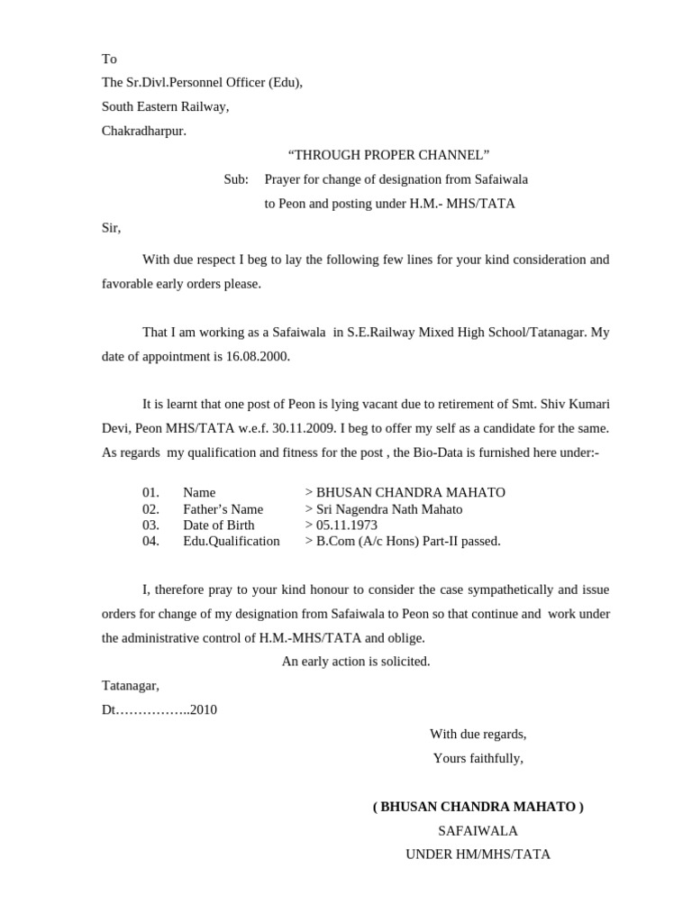 Change Designation | PDF