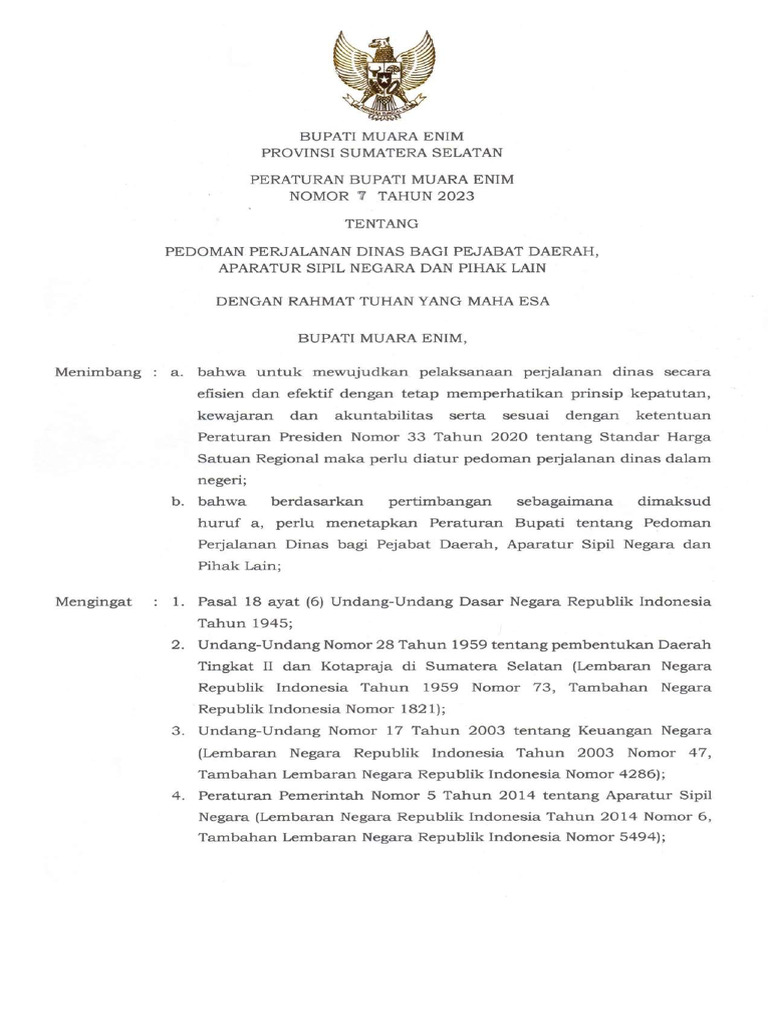 db4351b6b11e17474b9d8a8a2bd8635c_Perbub 7 th 2023 JDIH | PDF