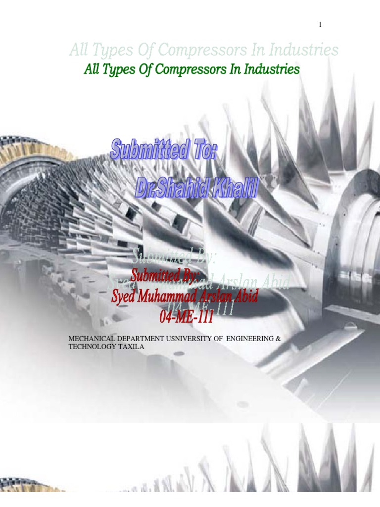 Compressors | PDF | Gas Compressor | Cylinder (Engine)