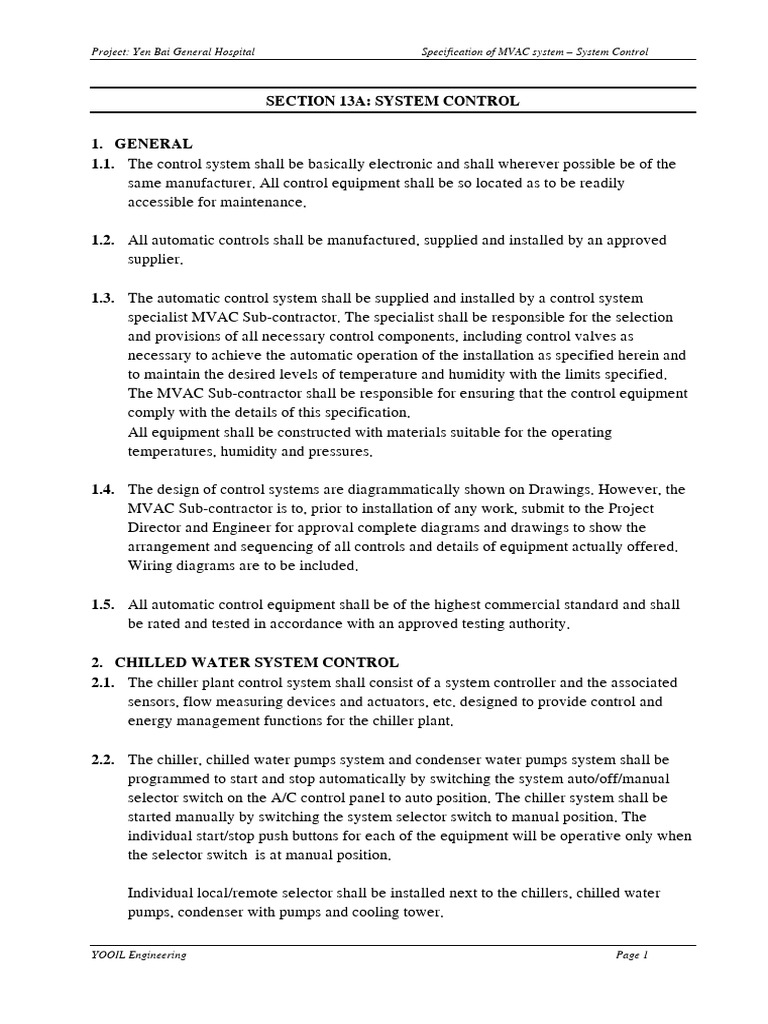 MVAC13 system control | PDF | Computer Network | Operating System
